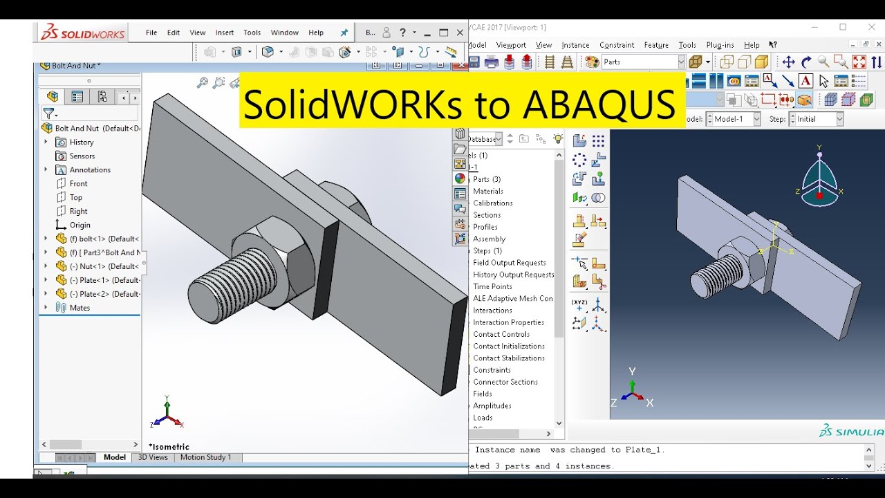 Import from SolidWORKs to ABAQUS
