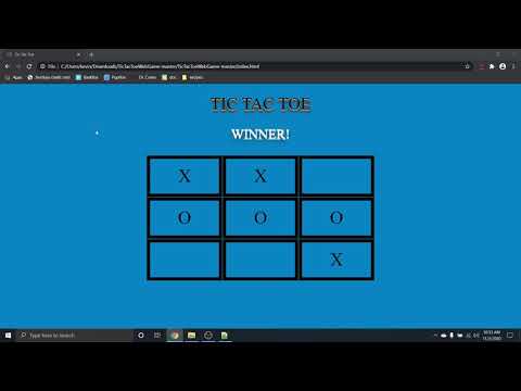 Create A Website Tic Tac Toe game using HTML, CSS, and JavaScript! - Part 1