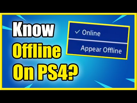 How to know if Friend is Appearing Offline on PS4 (Fast Tutorial)