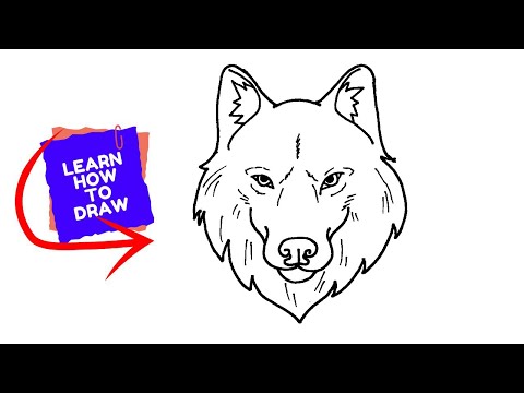 How To Draw A Wolf | Wolf Drawing | Wolves Drawings Easy