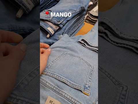 Preรงos de calรงa jeans masculina da loja Mango. #espanha #cortes