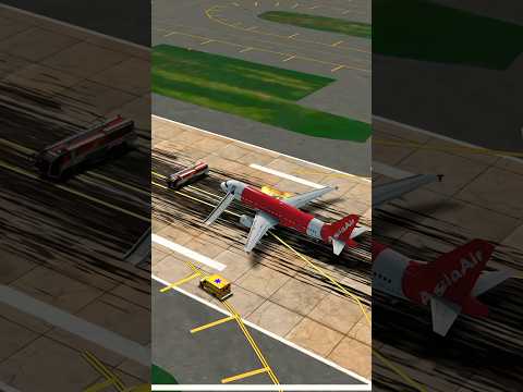 Air Asia A320 Crash Landing #aviation #avgeek #flightsimulator #crash #emergency #landing #plane