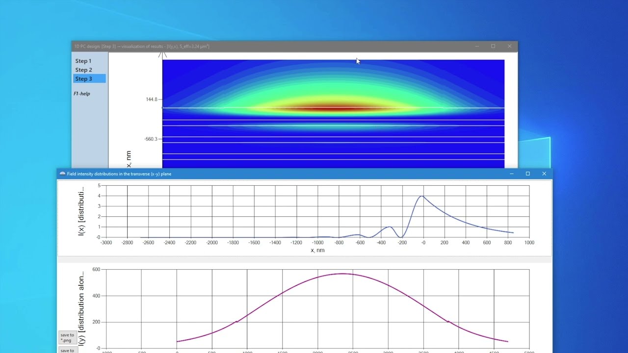 6th Example - Calculation of 2D waveguides with a new program version 2.0.