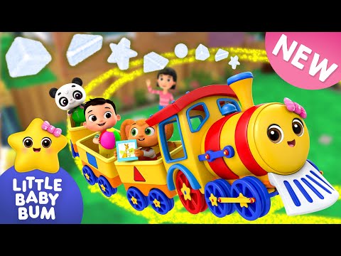 All Aboard! Learn Shapes On A Safari Train Ride | β Brand New Season! | Little Baby Bum