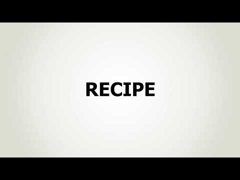 How to Pronounce Recipe