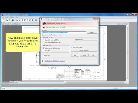 Using novaPDF with SolidWorks Viewer to convert slddwr, sldprt and sldasm to PDF