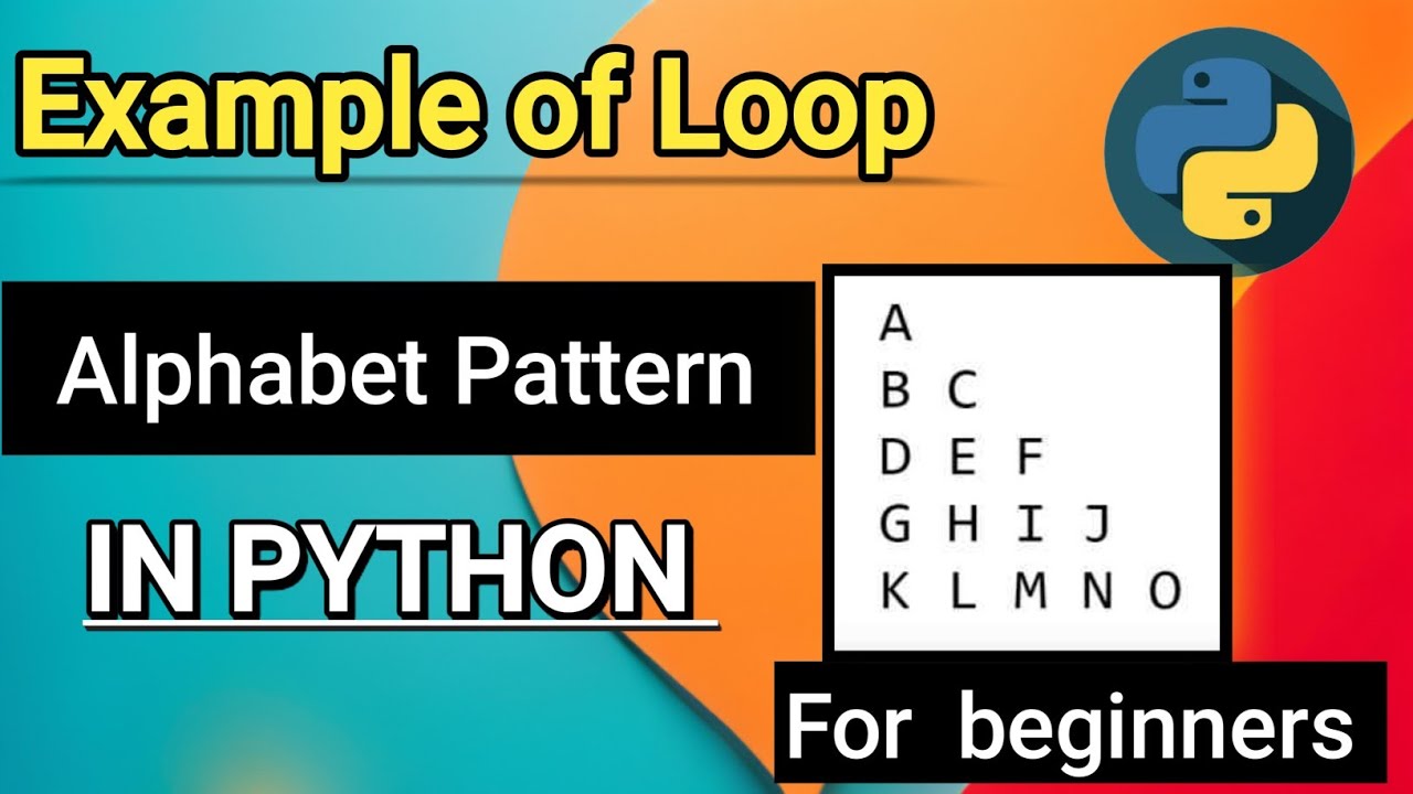 Alphabet Pattern in Python | Alphabet Pattern kaise Print Kare |Python Tutorial-15 Hindi(With Notes)