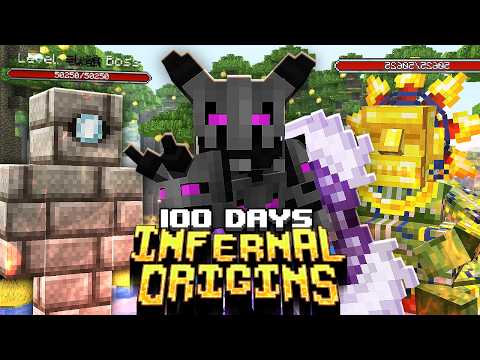 I Survived 100 Days in Infernal Origins in Minecraft