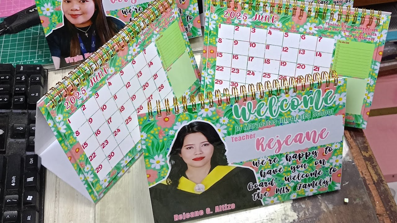 Desk Calendar making #tutorial #printing 