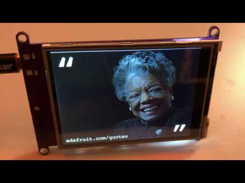 Python powered Iot device for displaying quotes @adafruit #adafruit # ...