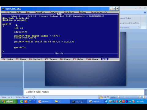turbo c lesson3 - using define statement
