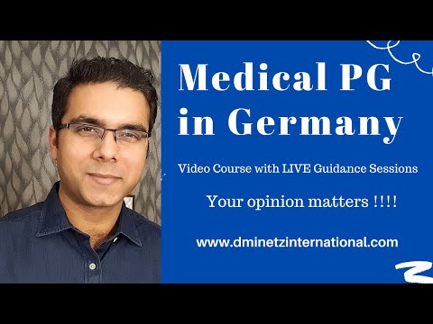 Medical PG in Germany : Online Course with LIVE Guidance (proposed)