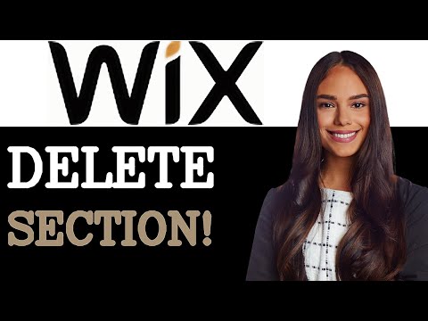How To Delete A Section On Wix (2025)