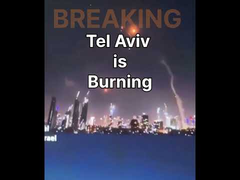 Iran launches 100s of Missile at Tel Aviv Israel