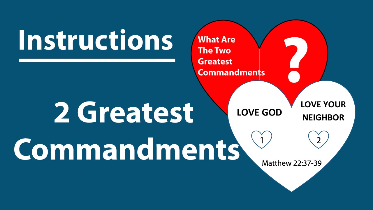 Two Greatest Commandments (Instructions) - LDS Paper Toys