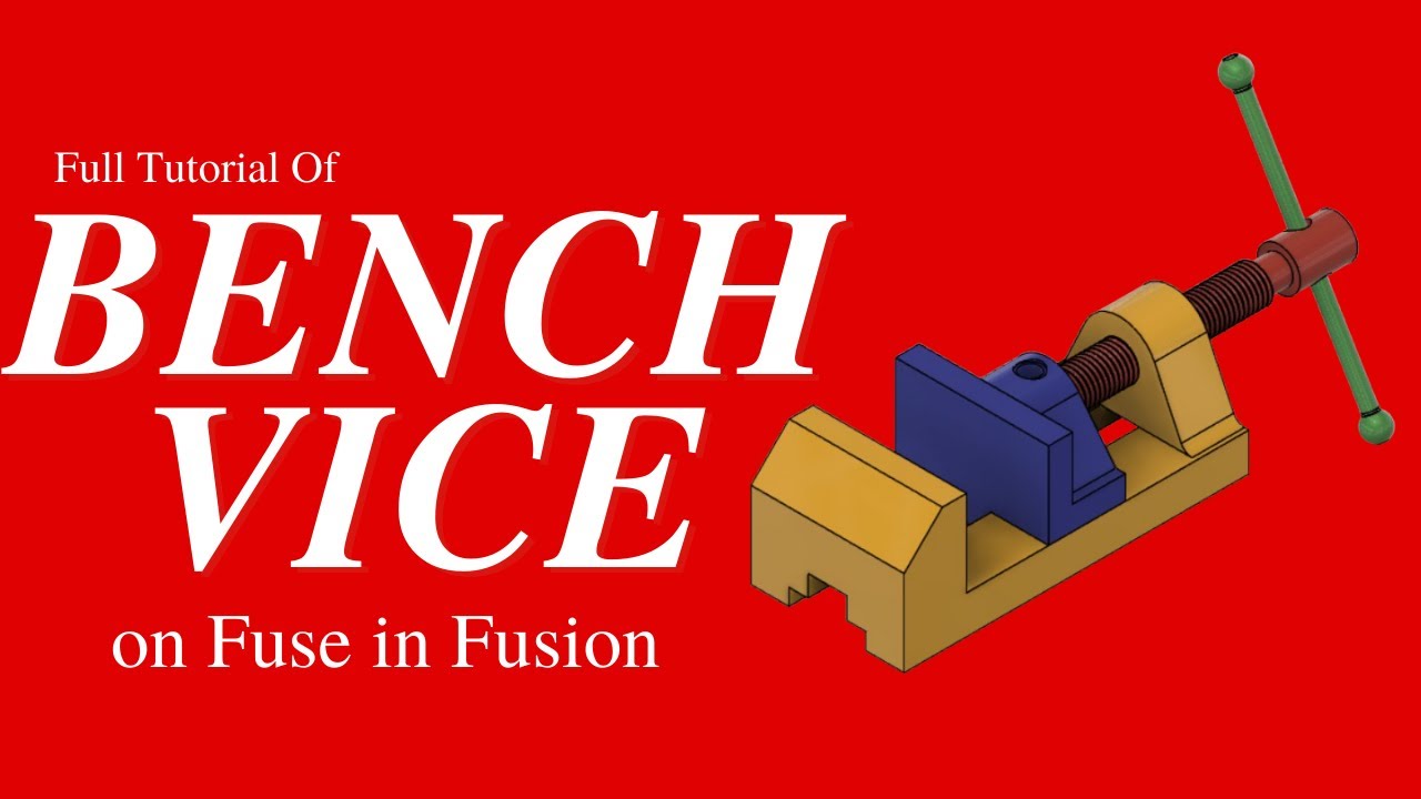 Full Tutorial Of Making BENCH VICE In Fusion 360 | @fusio360 | #fusion360tutorial | #fusion360