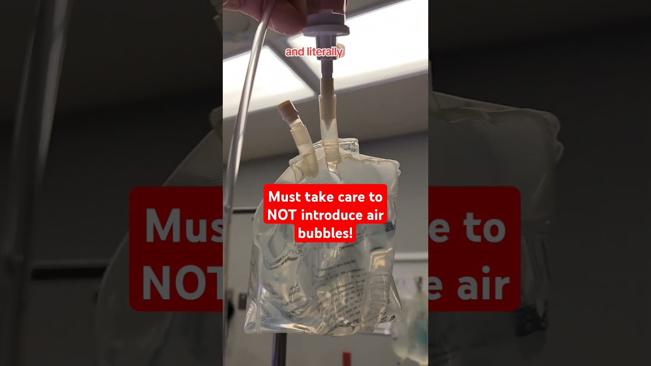 Trick to reset IV drip chamber