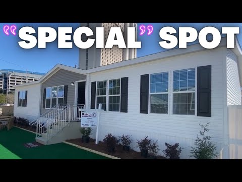 A NEW mobile home w/ a "special spot" 4 several options! Prefab House Tour