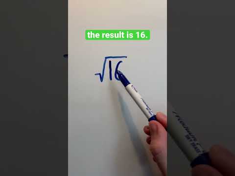 The Square Root of 16! #Shorts #math #maths #mathematics