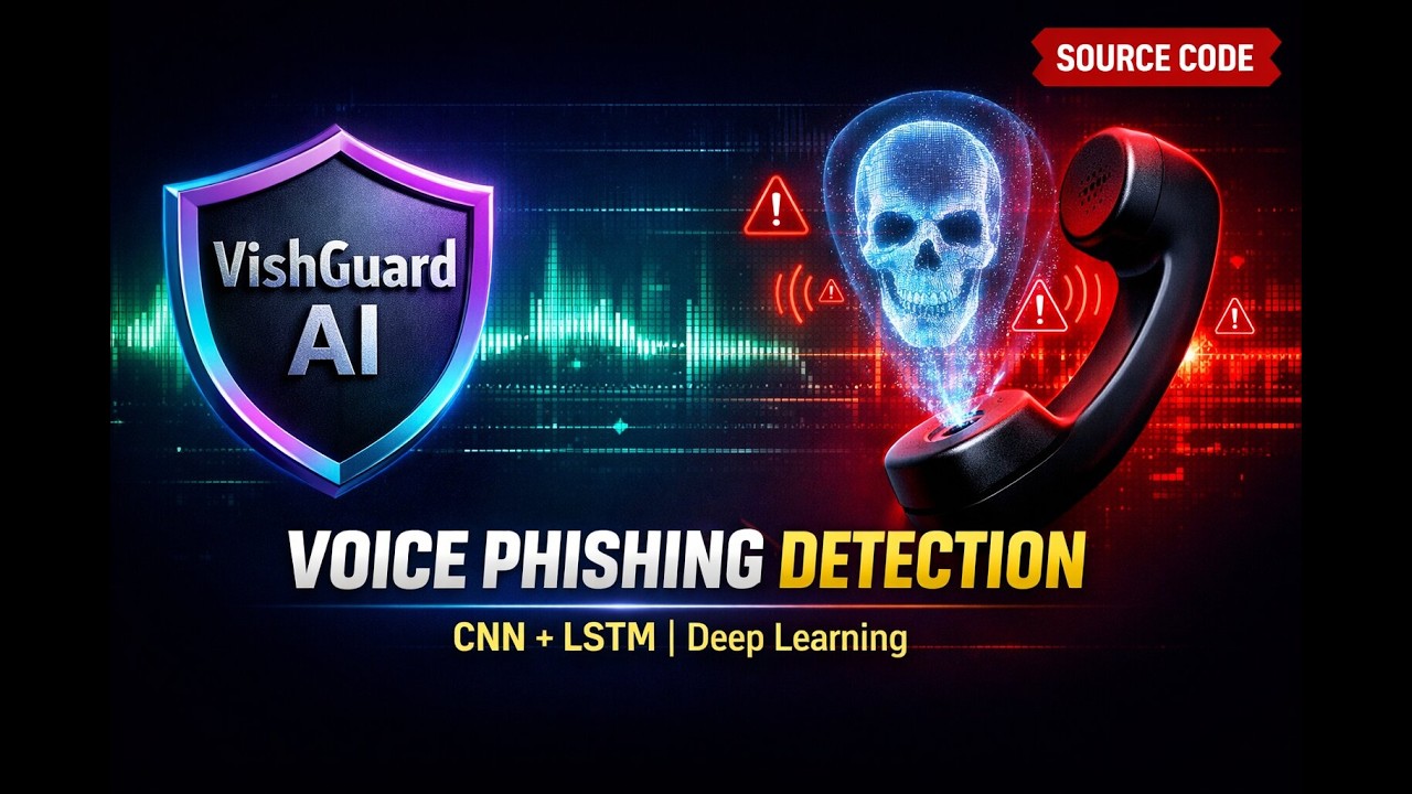VishGuard AI – Voice Phishing (Vishing) Detection Using Deep Learning | CNN + LSTM | Python Flask