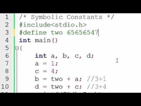 Learn 40 Symbolic Constants in C Programming Hindi - Mind Luster