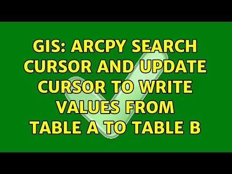 GIS: Arcpy search cursor and update cursor to write values from table A to table B