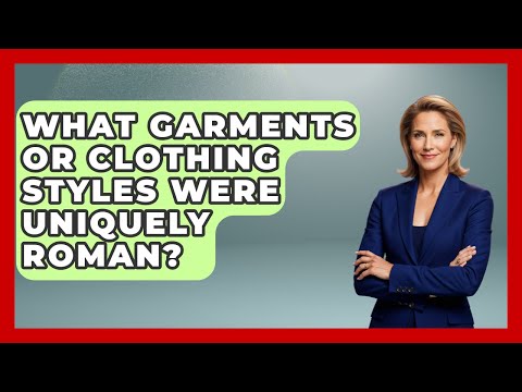 What Garments Or Clothing Styles Were Uniquely Roman? - All About Rome