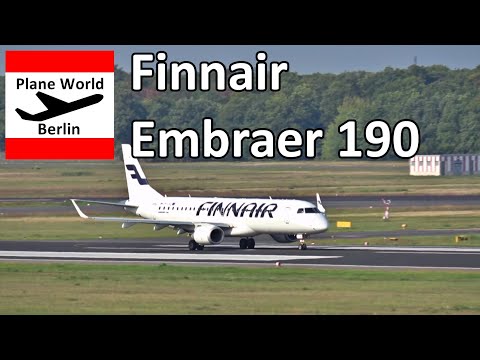 Finnair Nordic Regional Airlines Embraer 190 takeoff from Berlin Tegel Airport