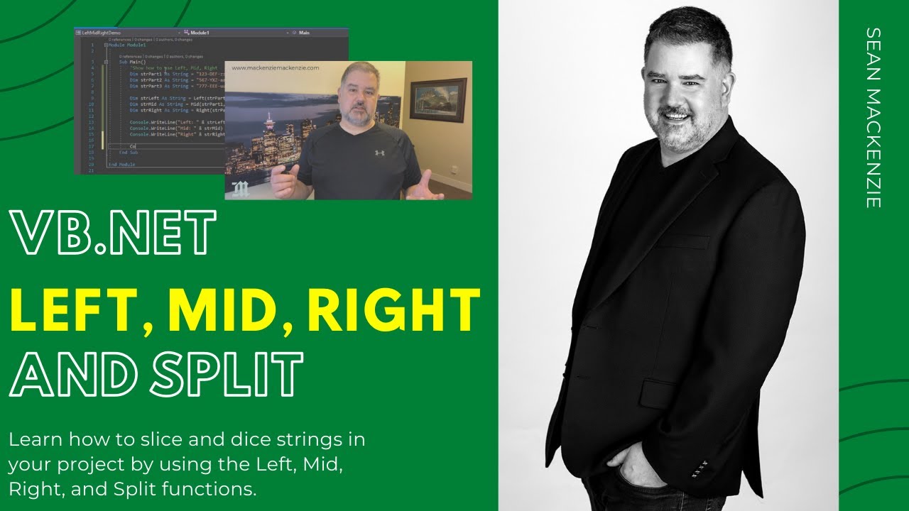 How to Use Left, Mid, Right, and Split to Slice and Dice Strings in vb.Net