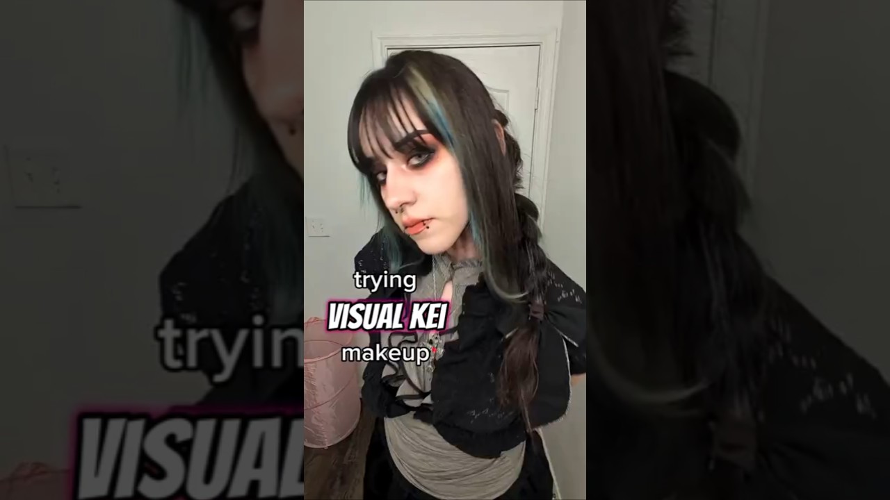 I tried VISUAL KEI makeup for the first time! #makeup #visualkei #vkei #makeuptutorial