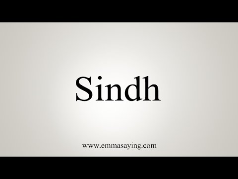 How To Say Sindh