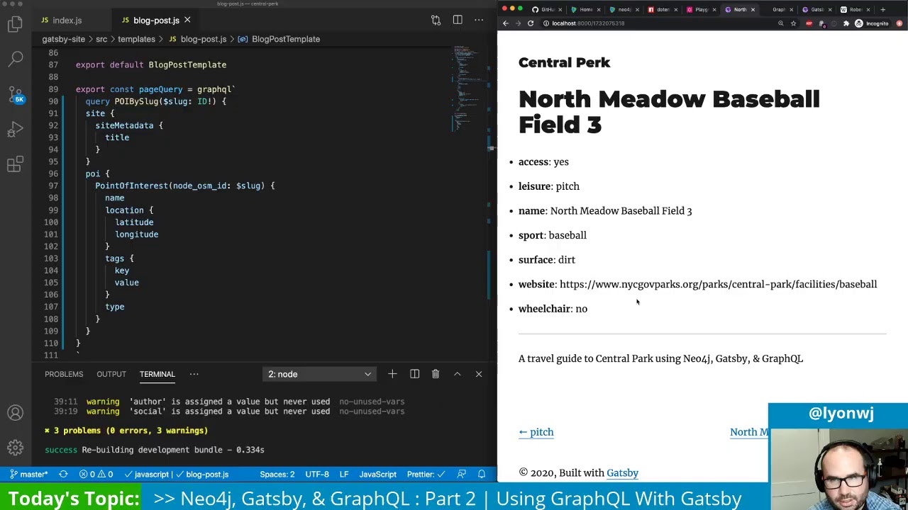 Video Using Graphql With Gatsbyjs Building A Travel Guide With Gatsby Neo4j And Graphql