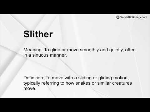 Slither Meaning