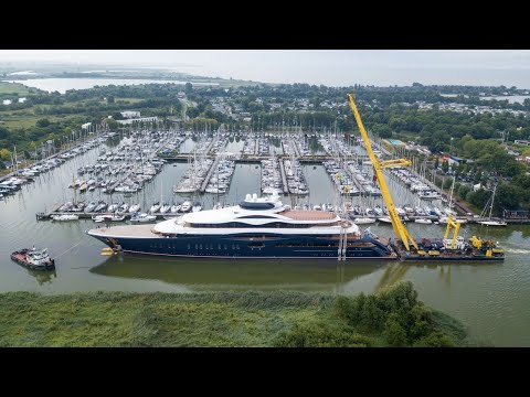 Feadship Has To Launch the Gargantuan Project 1010 Superyacht in Stages ...