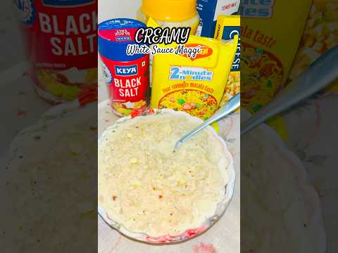 Creamy White Sauce Maggi🍝| One Pot Viral Maggi Hack You NEED to Try!🤤#shorts#maggi #hostelrecipes