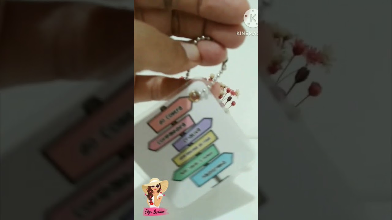 Chaveiro plastificado