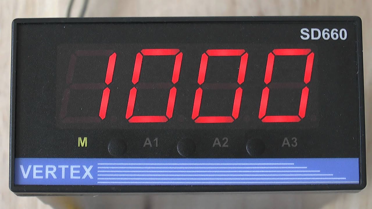Vertex SD660 Setting Input Type and Range