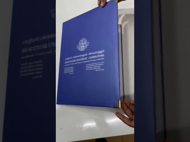 Leatherite Convocation Files - Leather Convocation Folder with leaf ...