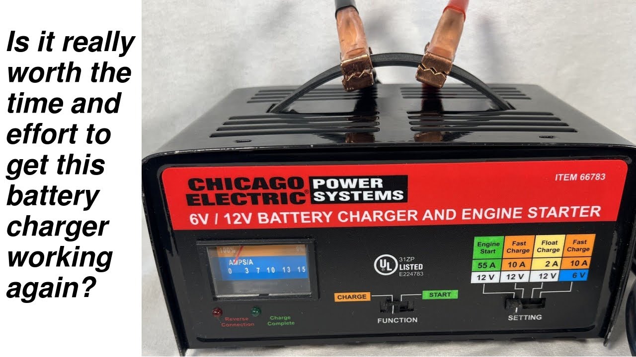 HFT Chicago Electric model 66783 battery charger - Revisited