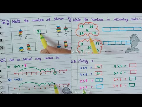 Class 1 Math Worksheet - Skip Counting Largest & Smallest Number Ascending & Descending number