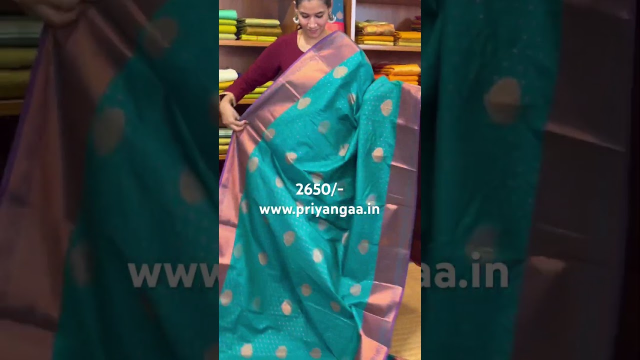 Blue silk saree | priyangaa | new arrivals | July (2023) #shorts