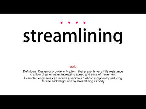 How to pronounce streamlining - Vocab Today
