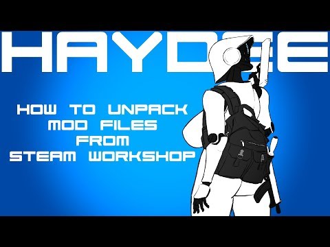 Haydee. How to unpack mod files from steam workshop.