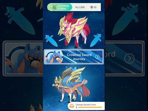 When I Got Crown⚔️Sword Zacian Evolution in #pokémongo