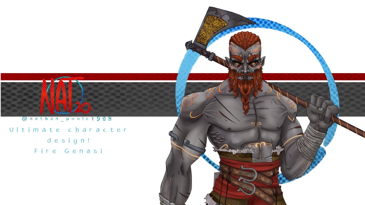 Ultimate Character Design! Fire Genasi
