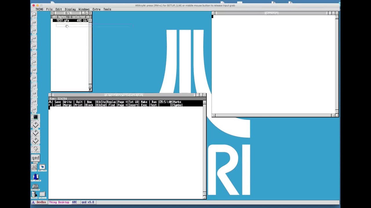 GFA-Basic Editor include example