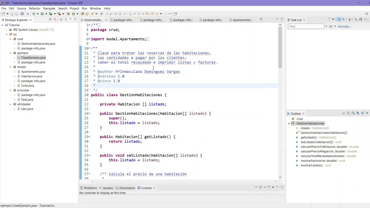 Documentación de Código Javadoc | Tutorial