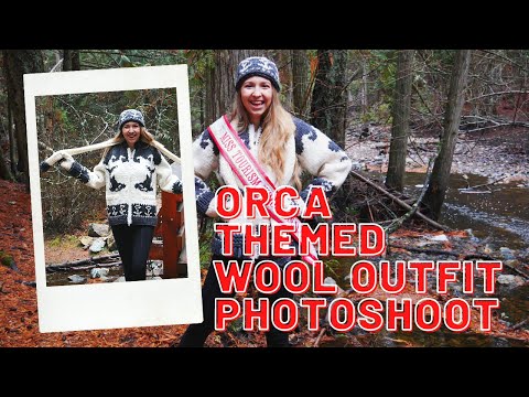 Orca Themed Wool Outfit Photoshoot – Samantha Sewell
