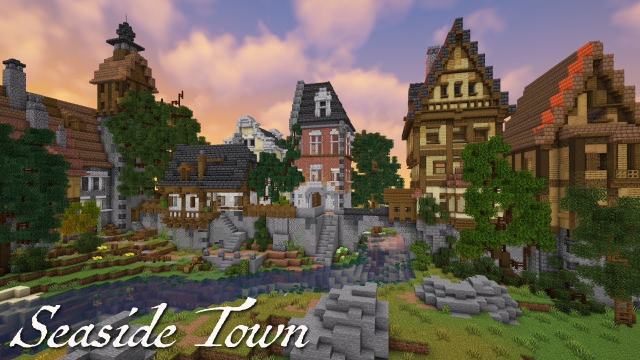 Minecraft Medieval Town Map
