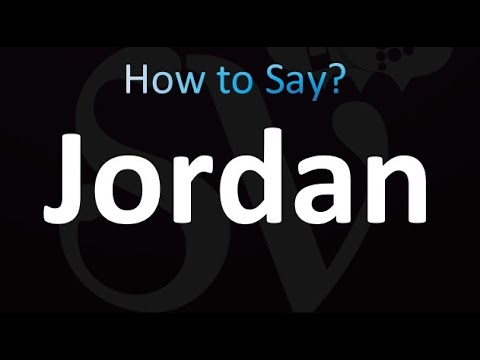 How to Pronounce Jordan (correctly!)
